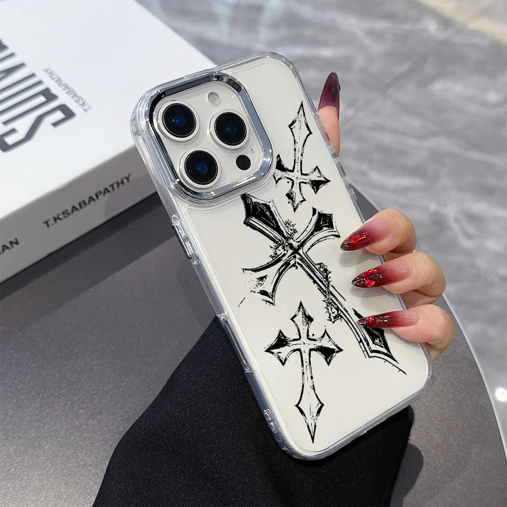 dark gothic cross mark Phone Case For all iPhone's – ZnP’s
