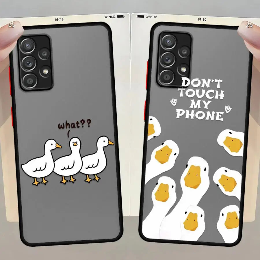Cartoon Doubt Duck Soft Cover Phone Case for Samsung Galaxy – ZnP’s